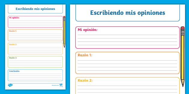 Plantillas De Ejemplos De Escritura