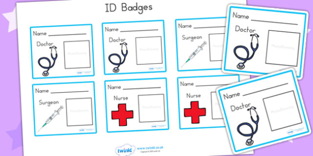 Hospital ID Badges