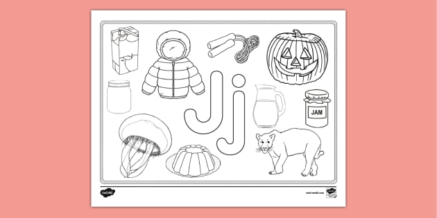 letter j coloring sheets for preschoolers