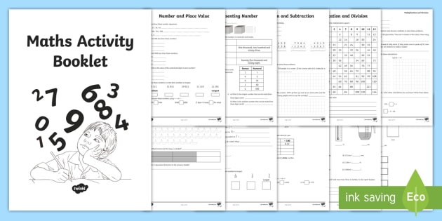 Maths Activity Revision Booklet Activity Sheets