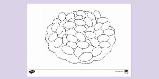 FREE! - French Easter Sweets Colouring | Colouring Sheets