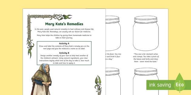 Under the Hawthorn Tree Mary Kate's Remedies Worksheet / Worksheet