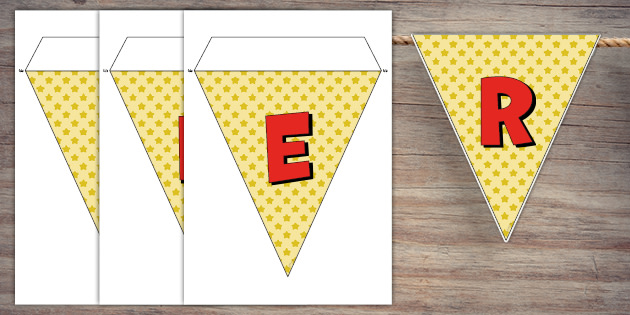 Positive Quotes Superhero Bunting | Twinkl Party