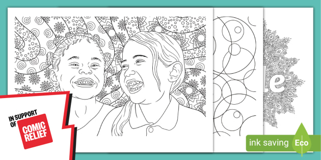 FREE! - Comic Relief - Red Nose Day 2022: Mindfulness Colouring KS2