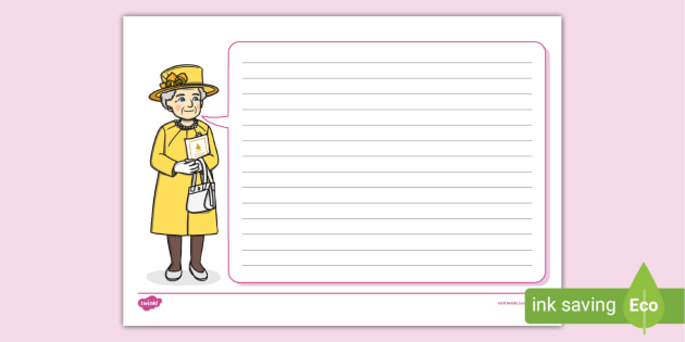 Queen Speech Bubble Writing Frame (teacher made)