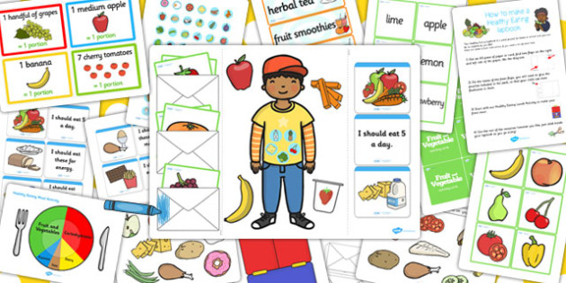 FREE! - Healthy Eating Lapbook Creation Pack - Home Education Resources