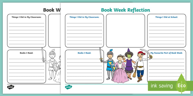 CBCA Book Week Reflection Worksheet (teacher made)