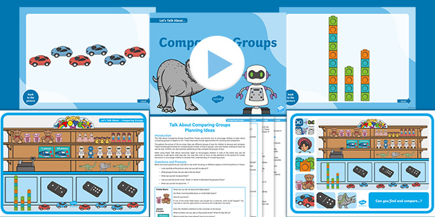 Talk About Comparing Groups to 10 Maths Resource Pack and Planning Ideas