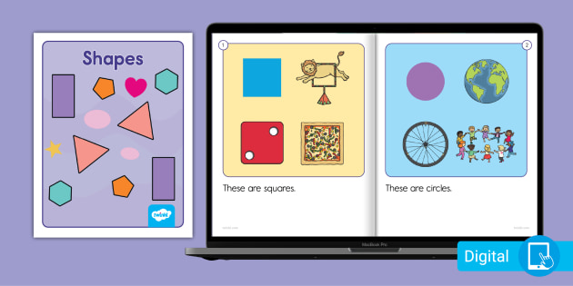 Shapes Early Emergent Reader eBook for Kids - Twinkl USA