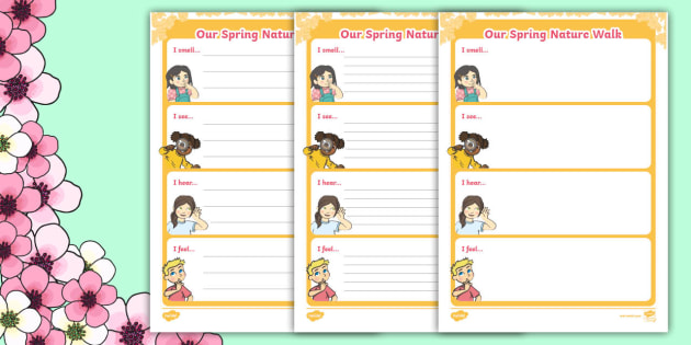 Spring Season Description Writing Frame (Teacher-Made)