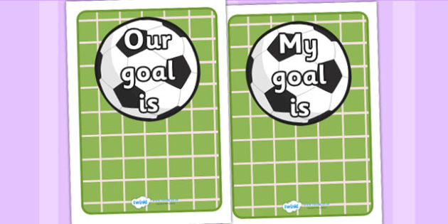 Going For Goals Editable