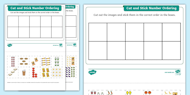 Ordering Numbers Worksheets Early Years Ordering Numbers To 10
