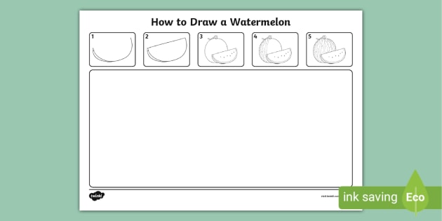 How to Draw a Watermelon