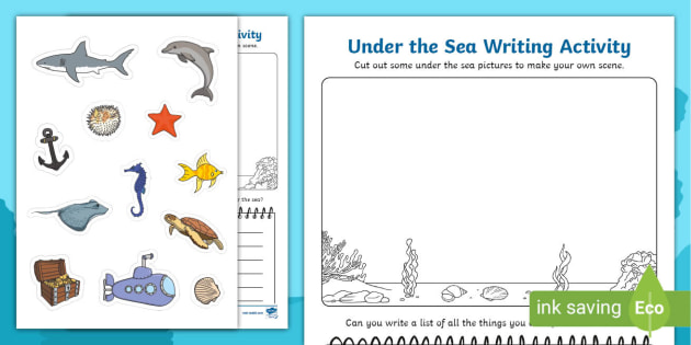 Under the Sea What Can You See? Writing Activity
