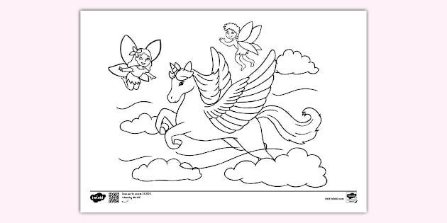 coloring pages fairies and unicorns