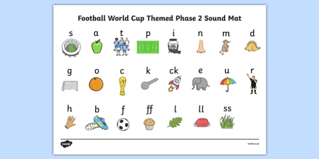 Football World Cup Themed Phase 2 Sound Mat - football, world