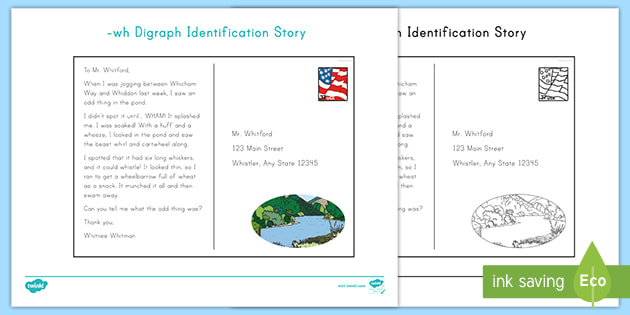 -wh Digraph Identification Story