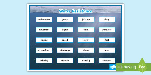 Water Movement Words