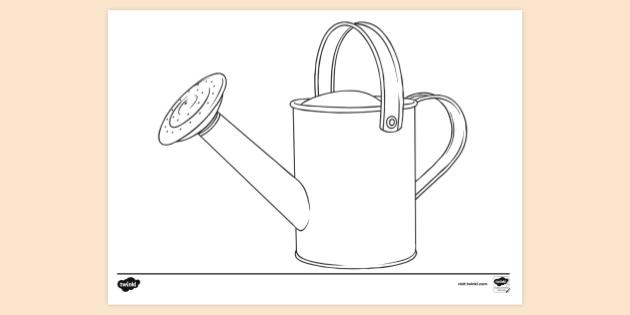 FREE! - Watering Can Colouring Sheet | Colouring Sheets
