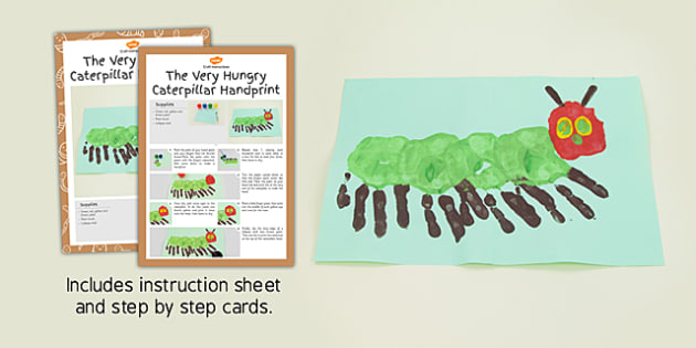 FREE! - Handprint Craft Instructions to Support Teaching on The Very Hungry