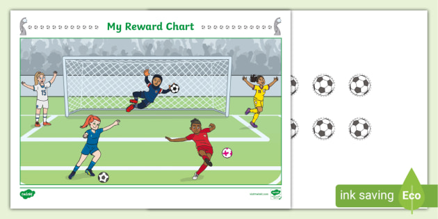 Women's Euro Football Reward Chart (teacher made)