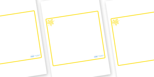 Yellow Themed Editable Classroom Area Display Sign