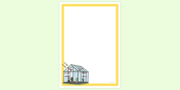 FREE! - Greenhouse Effect Page Border | Page Borders | Twinkl