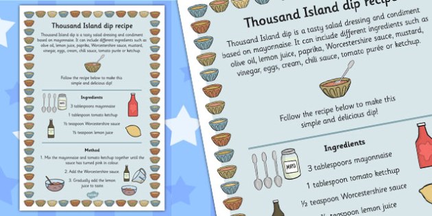 Easy Thousand Island Dip Recipe (teacher made)