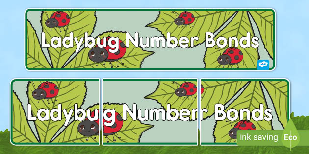 Ladybug Number Bonds Banner (Teacher-Made)