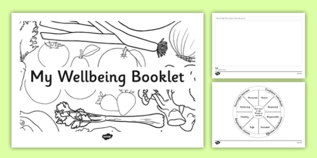 Wellbeing Indicators Drawing Booklet - CfE, SHANARRI, GIRFEC