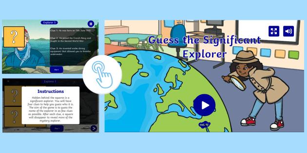 Interactive Guess the Explorer Game | Twinkl Go!