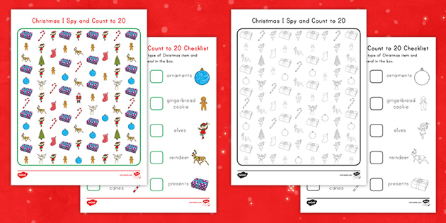 Christmas Counting Activities | twinkl.com