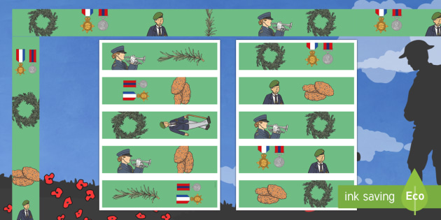 Anzac Day Rosemary Display Borders - ANZAC Day