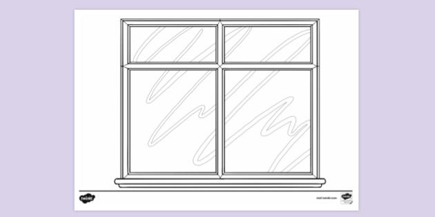 Window Colouring Sheet | Colouring Sheets (teacher made)