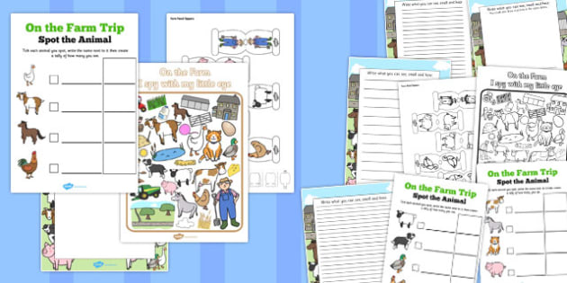 On the Farm Trip Pack (teacher made)