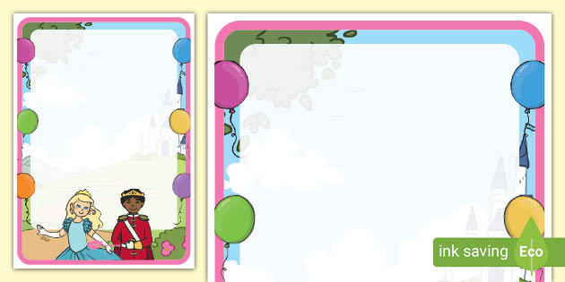 Fairytale Themed Birthday Party Editable Poster