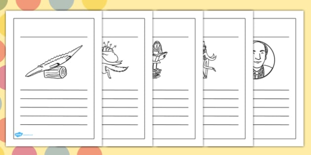 Roald Dahl Themed Writing Frames (teacher made)