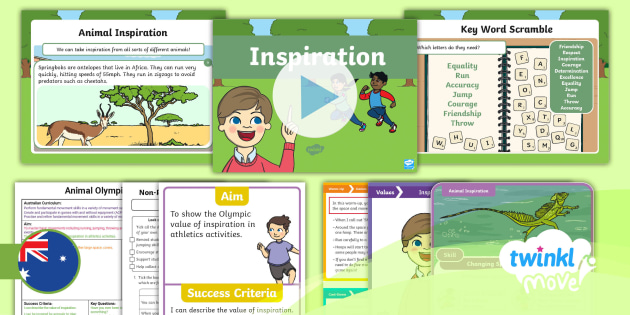 Move PE Year 2 Dance: Animal Olympics Lesson 6: Inspiration