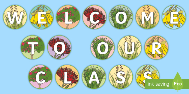 Welcome to Our Class Nature Display Cut-Outs - Back To School