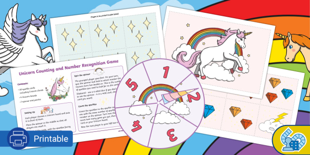 Unicorn Counting and Addition Game - Numeracy | Twinkl