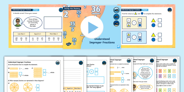 Improper Fractions PowerPoints | twinkl.ca