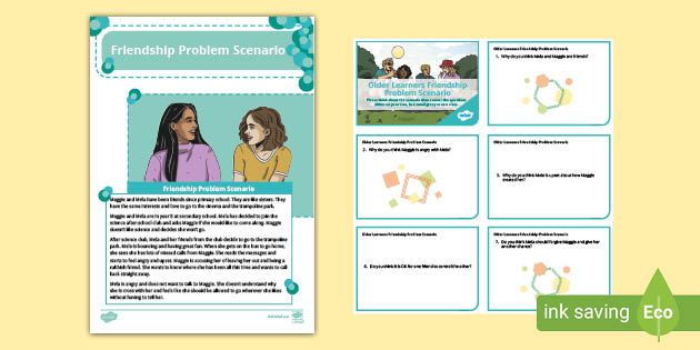 Older Learners: Friendship Conflict Scenarios and Questions