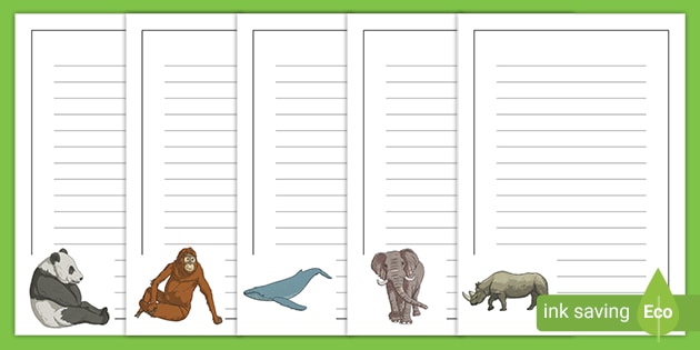 Endangered Species Page Border Pack (teacher made)