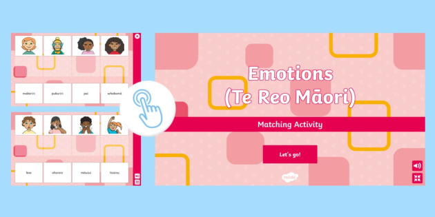Emotions (Te Reo Māori) Interactive Matching Activity