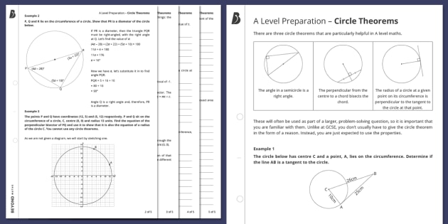 👉 A Level Preparation: Circle Theorems | Beyond Maths