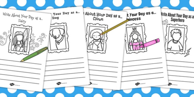 Write About Your Day as a Worksheet / Worksheet