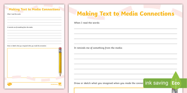 Text to Media Connections With Illustration Space 3-6