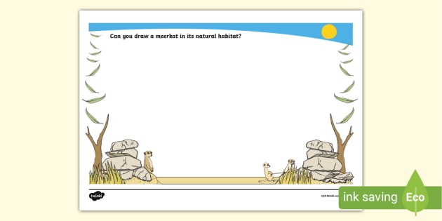 FREE! - Meerkat Drawing Prompt Activity (teacher made)