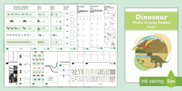 Stage 3 Dinosaur-Themed Maths Activity Booklet