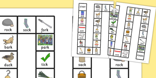 Final 'K' Sound Board Game